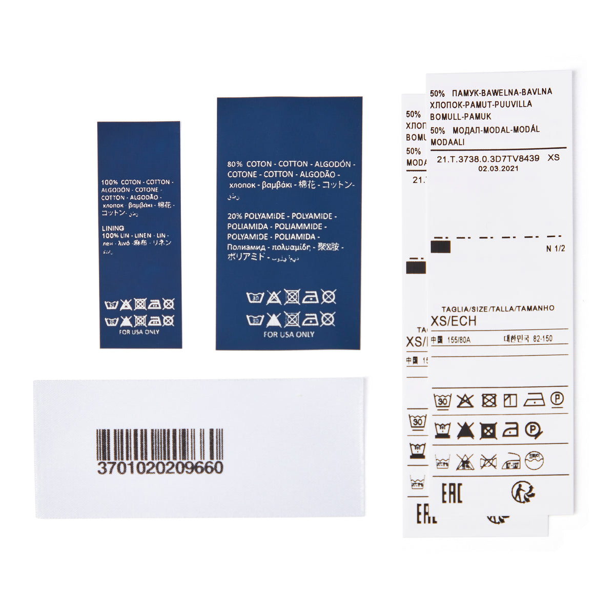 Etichette Composizione e Barcode – OlimpiasGroup